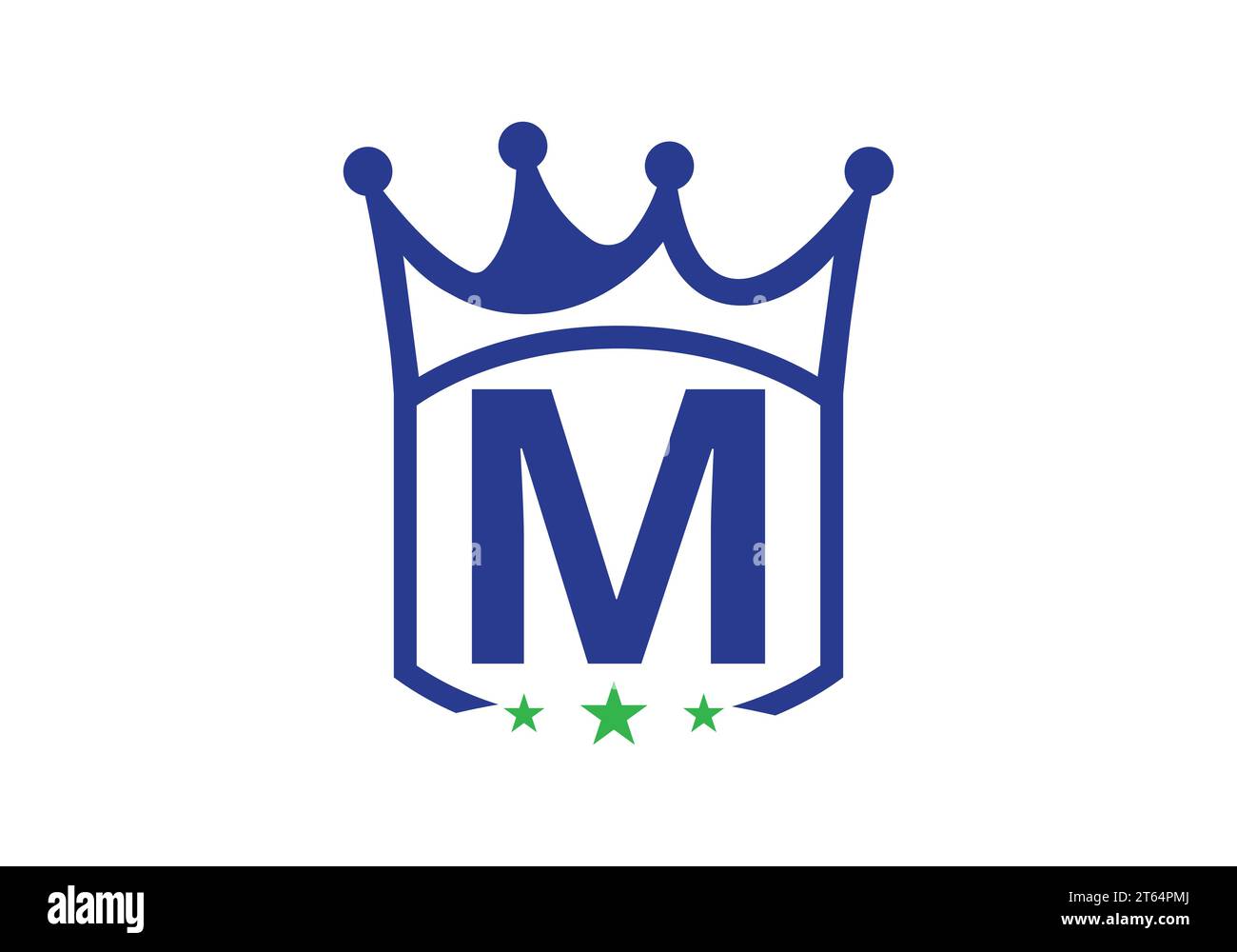 Letter M king crown Design Vector Template. letter logo icon design ...