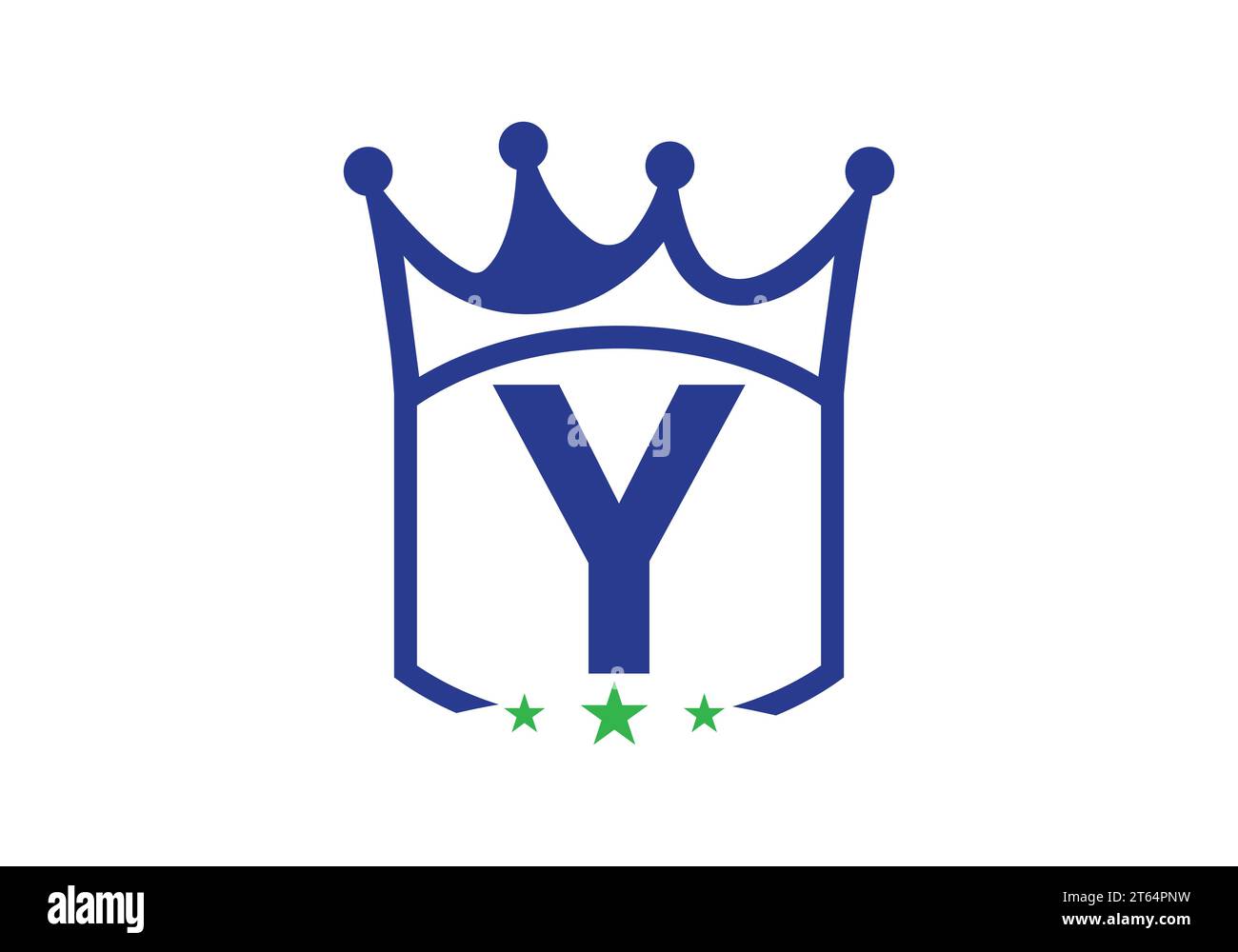 Letter Y king crown Design Vector Template. letter logo icon design ...