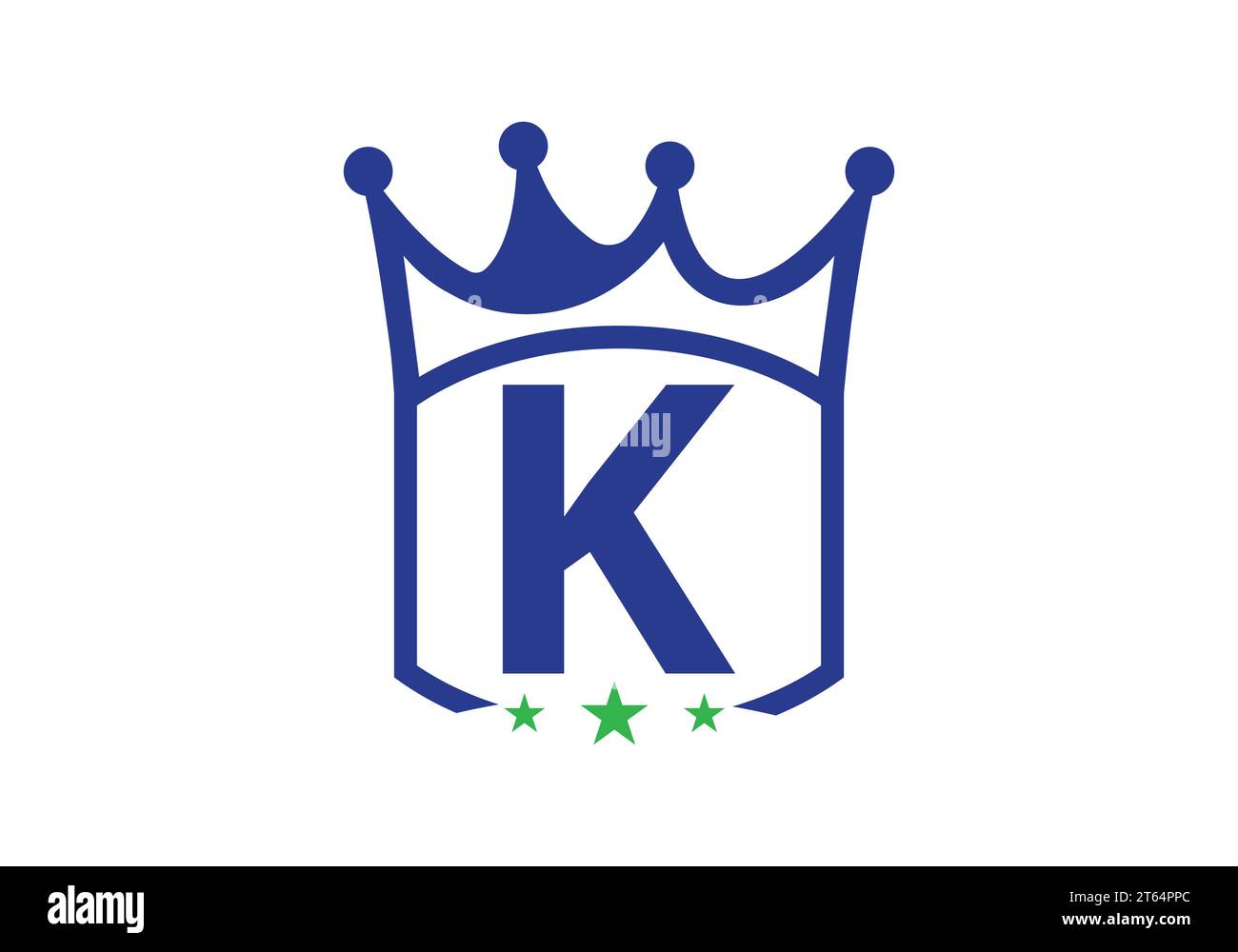 Letter K king crown Design Vector Template. letter logo icon design ...
