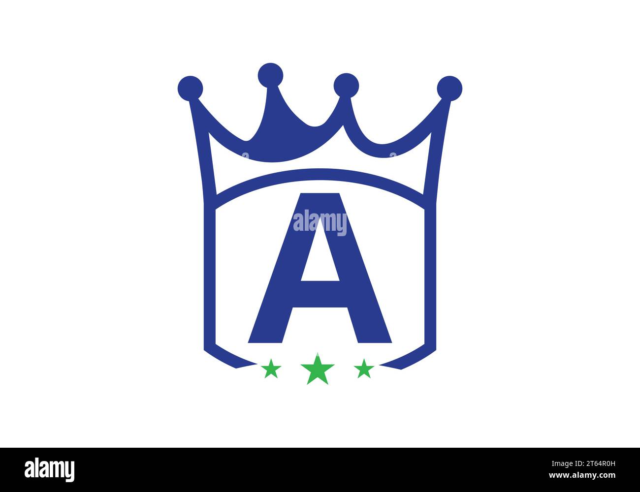 Letter A king crown Design Vector Template. letter logo icon design ...