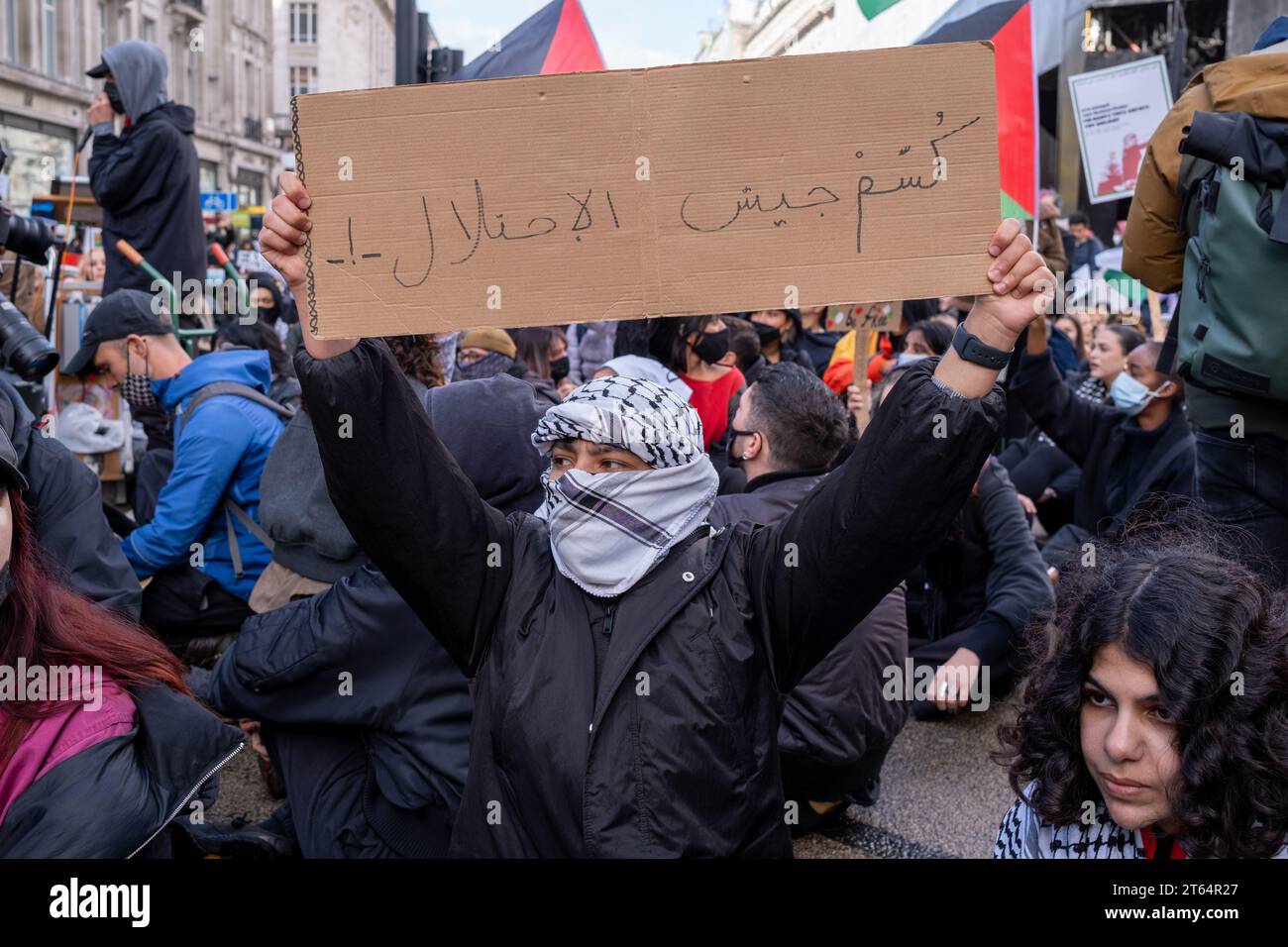 Thousands march through Central London in protest at military action by ...
