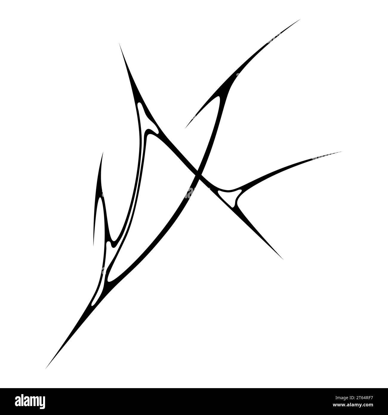 Cyber sigilism design. Neo tribal gothic style tattoo Stock Vector ...