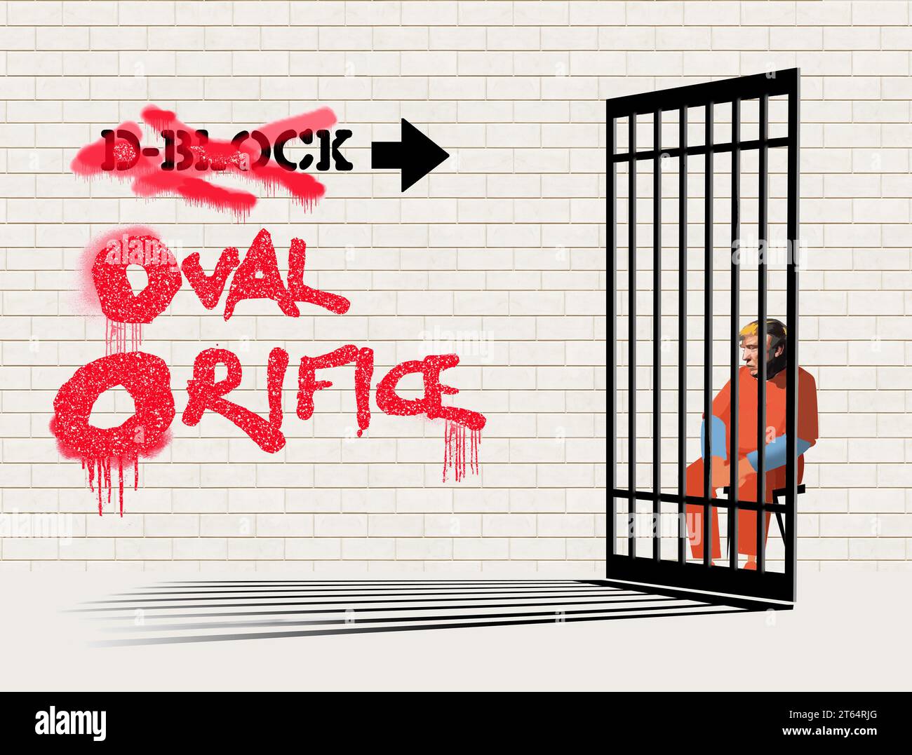 Donald trump behind bars hi-res stock photography and images - Alamy