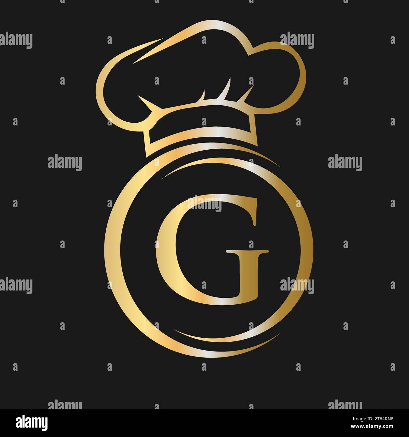Initial Letter G Restaurant Logo Template. Restaurant Logo Concept with ...