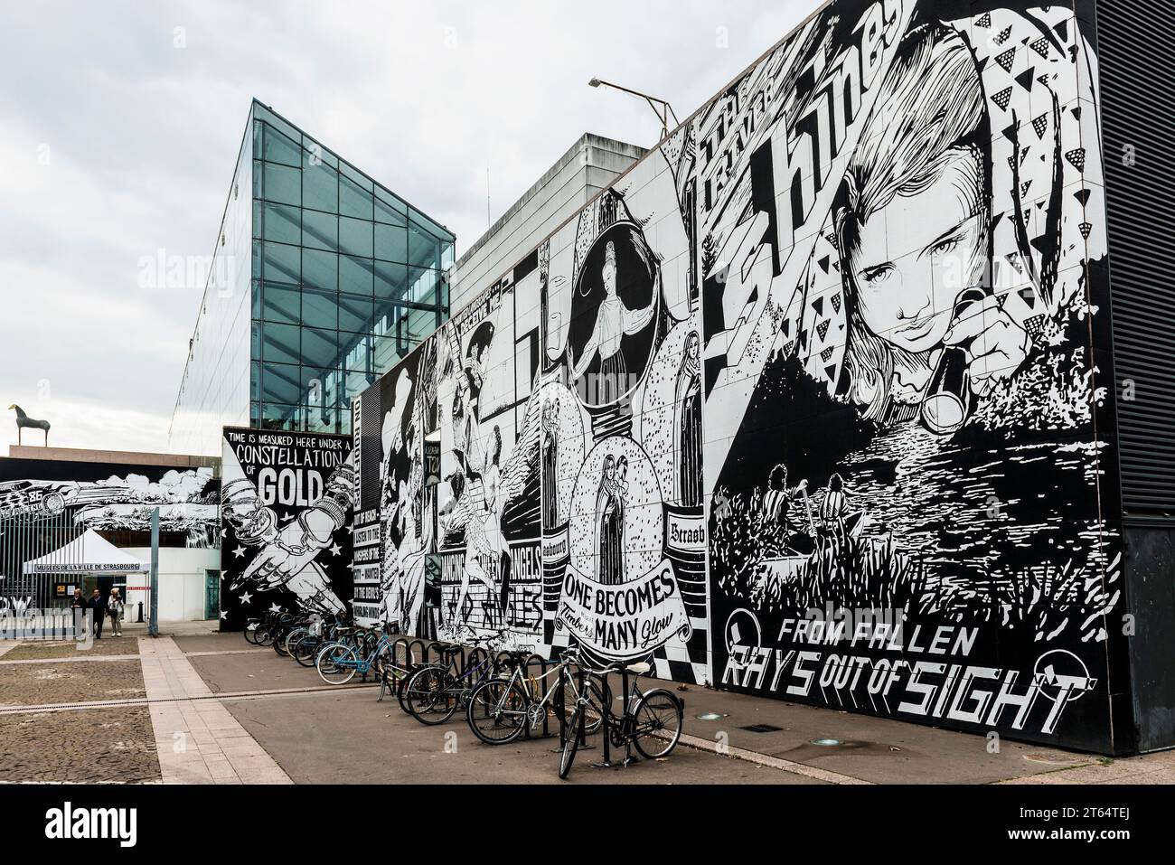 Painted house facade, Museum of Modern and Contemporary Art, Musee d ...