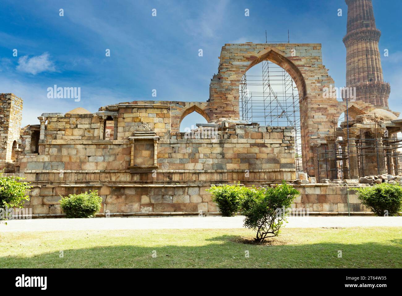 Sultan Ala-ud-din Khilji's Tomb and Madrasa near Qutub Minar Stock ...