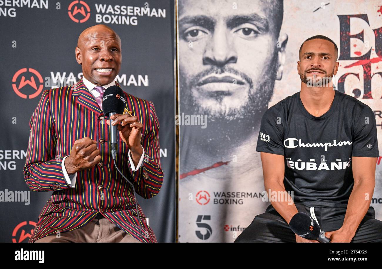 Brighton, UK. 08th Nov, 2023. Chris Eubank (L) talks about his Nephew ...