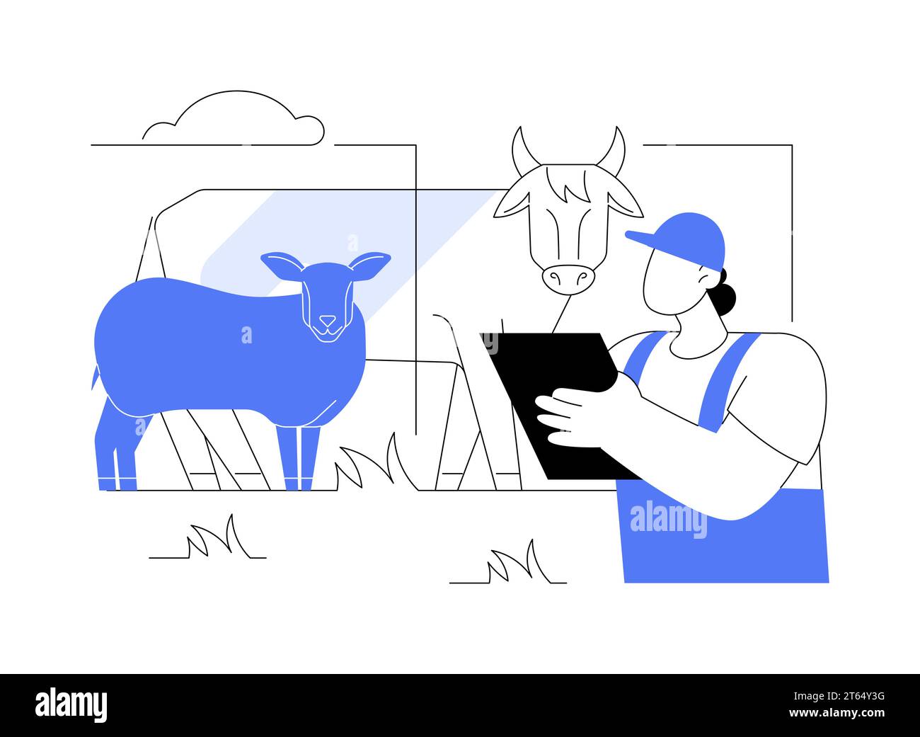 Animal breeding abstract concept vector illustration Stock Vector Image ...