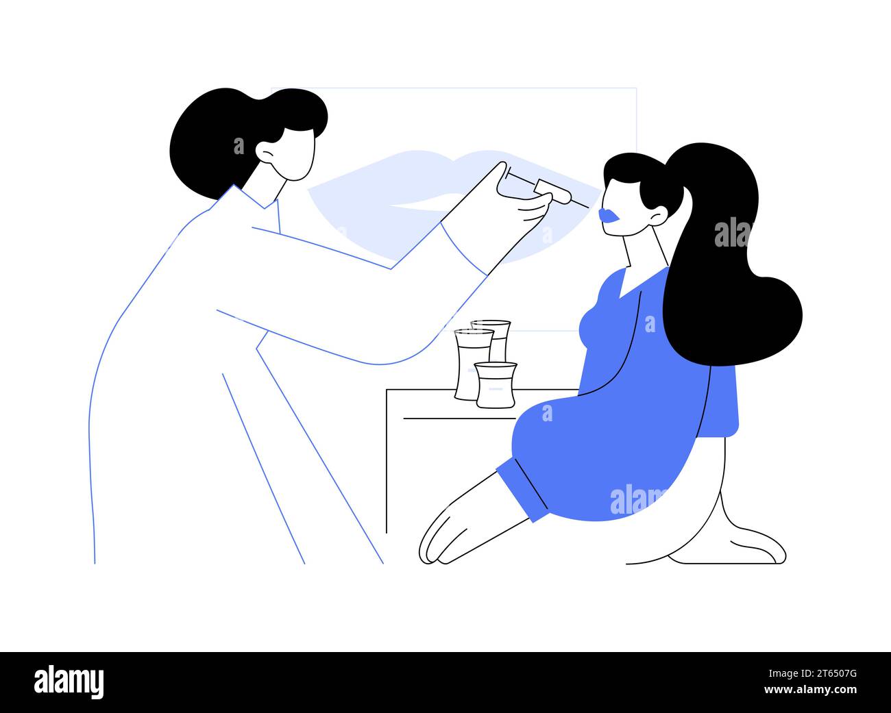 Classic lip Stock Vector Images - Alamy