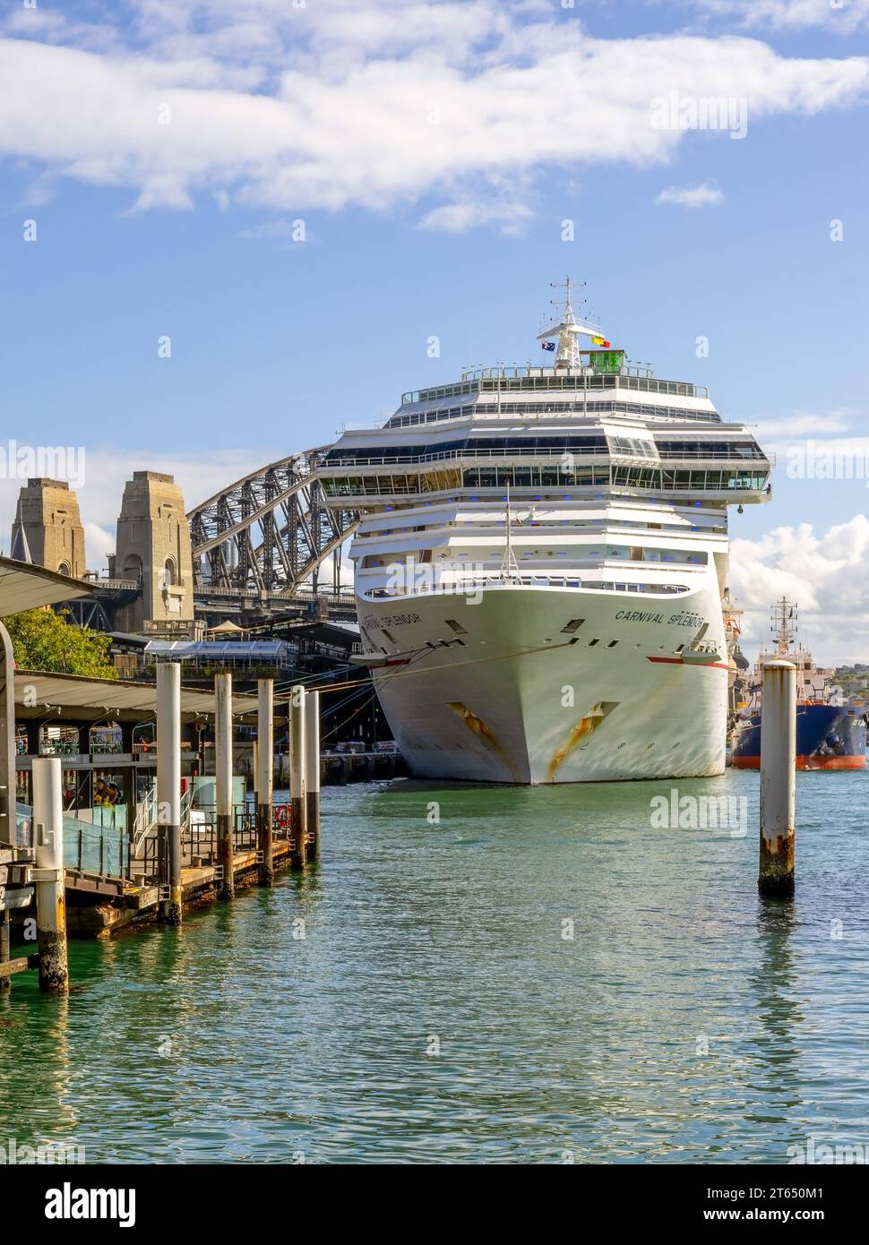 Cruise Ship docked at Oversees Passenger Terminal, The Rocks with ...