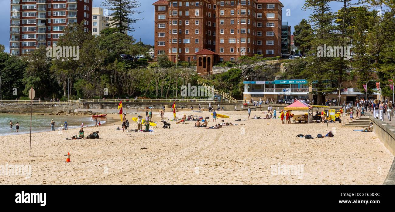 Manly Beach can be used for sunbathing or for water sport, Manly ...