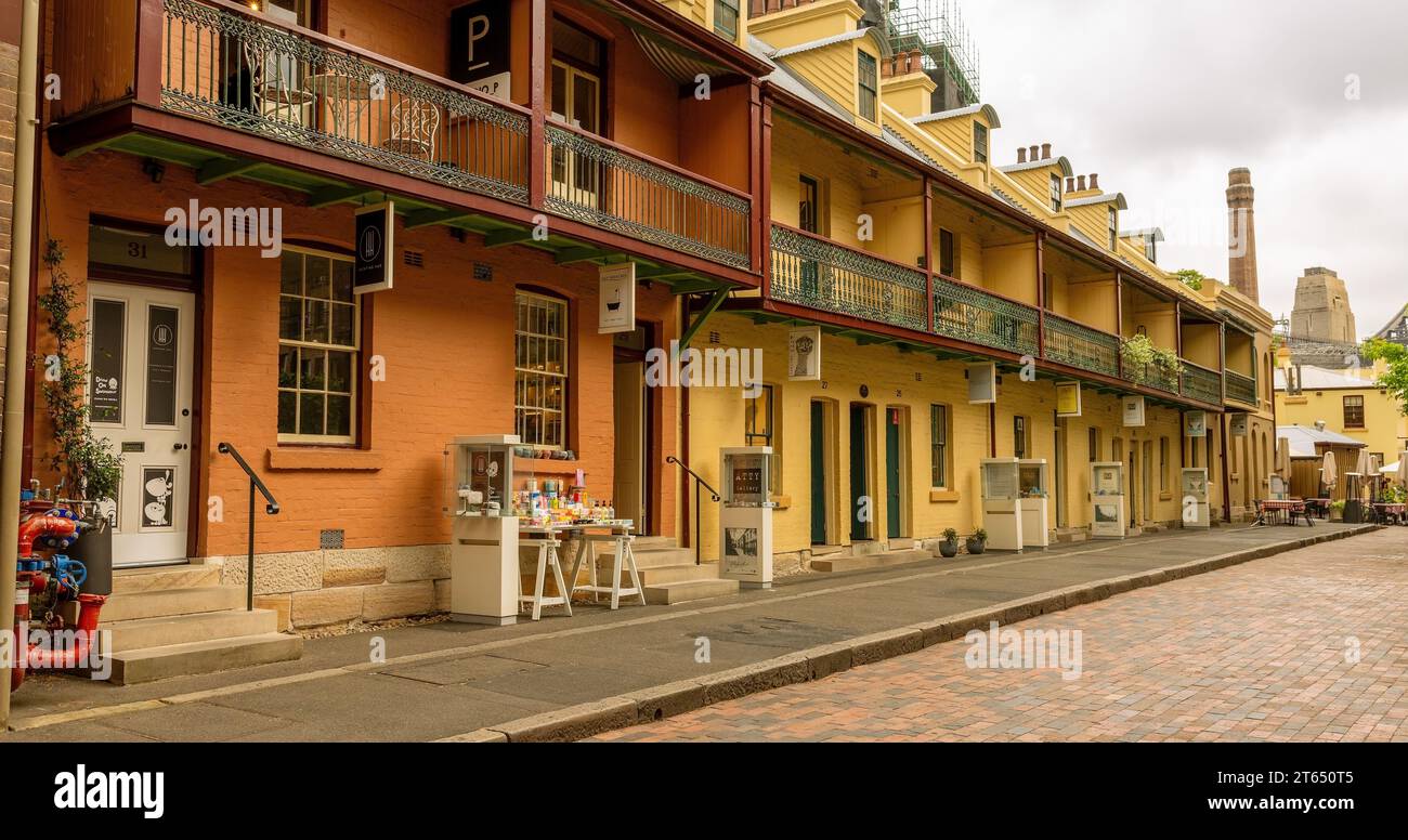 Original buildings of historic importance in The Rocks, Sydney, NSW ...