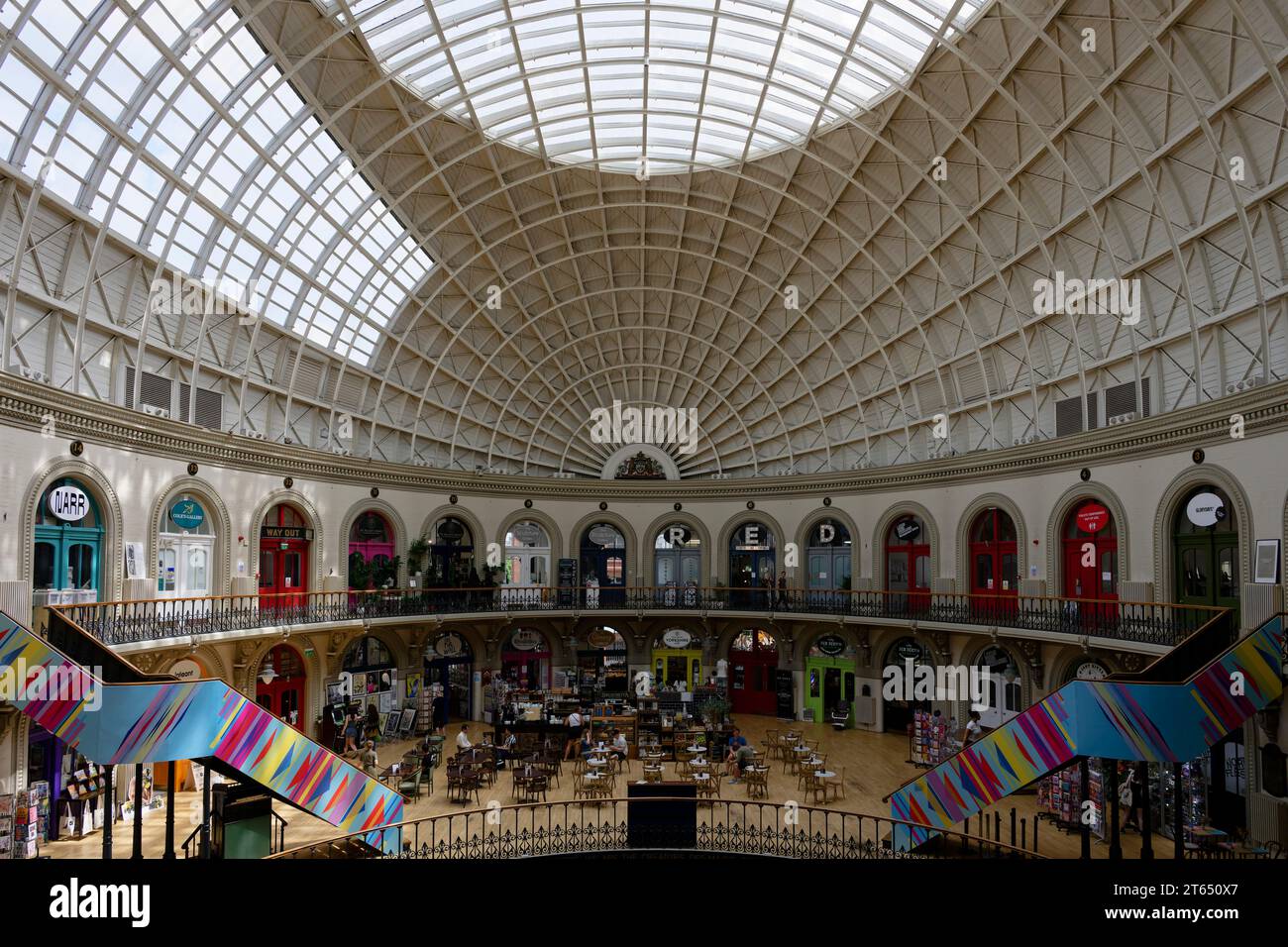 Interior view, Leeds Corn Exchange, Leeds, England, Great Britain Stock ...