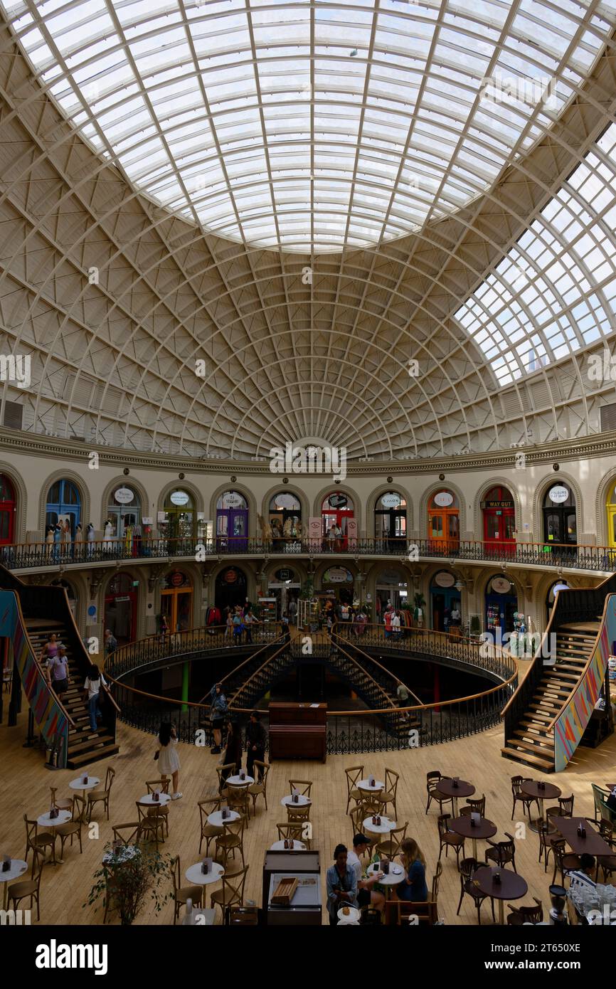 Interior view, Leeds Corn Exchange, Leeds, England, Great Britain Stock ...