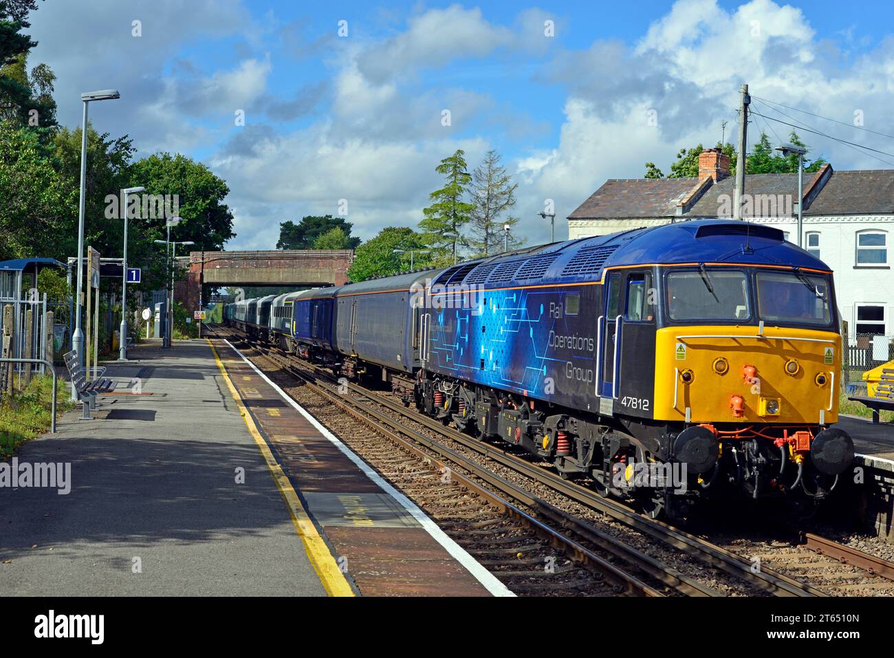 Rail Operations Group Class 47 Diesel Electric Locomotive is seen ...