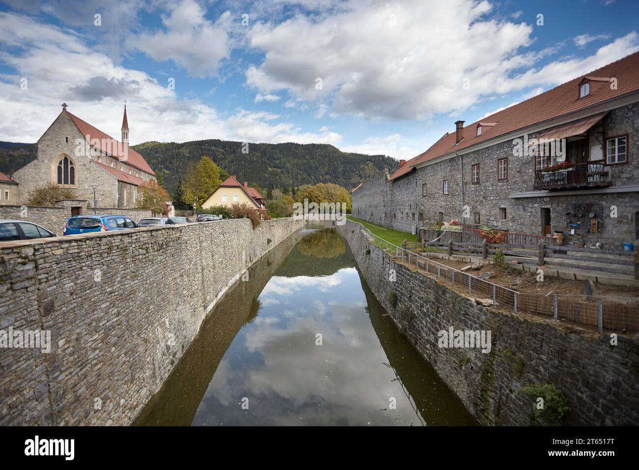 Stadtgraben Friesach, Carinthia, Austria Stock Photo - Alamy