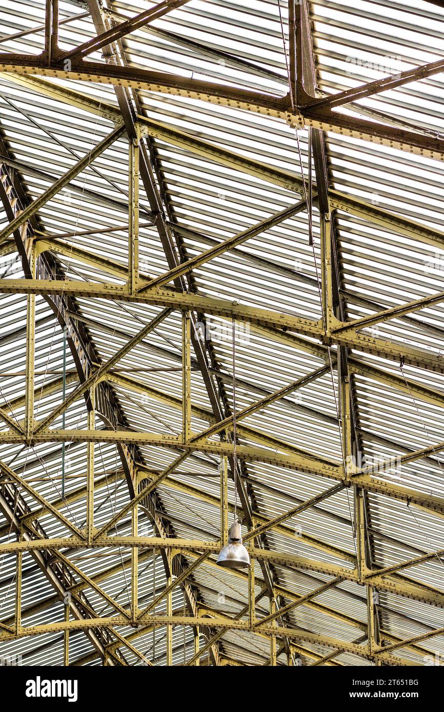 Roof structure of the Gare de Tours railway station, Indre-et-Loire (37 ...
