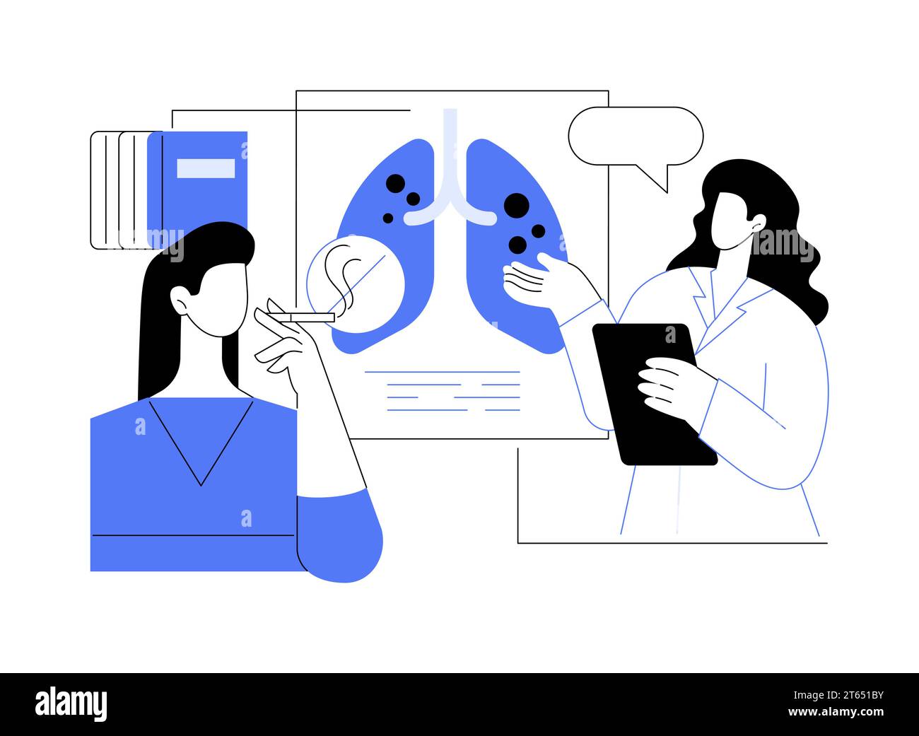 Smoking cessation abstract concept vector illustration Stock Vector ...