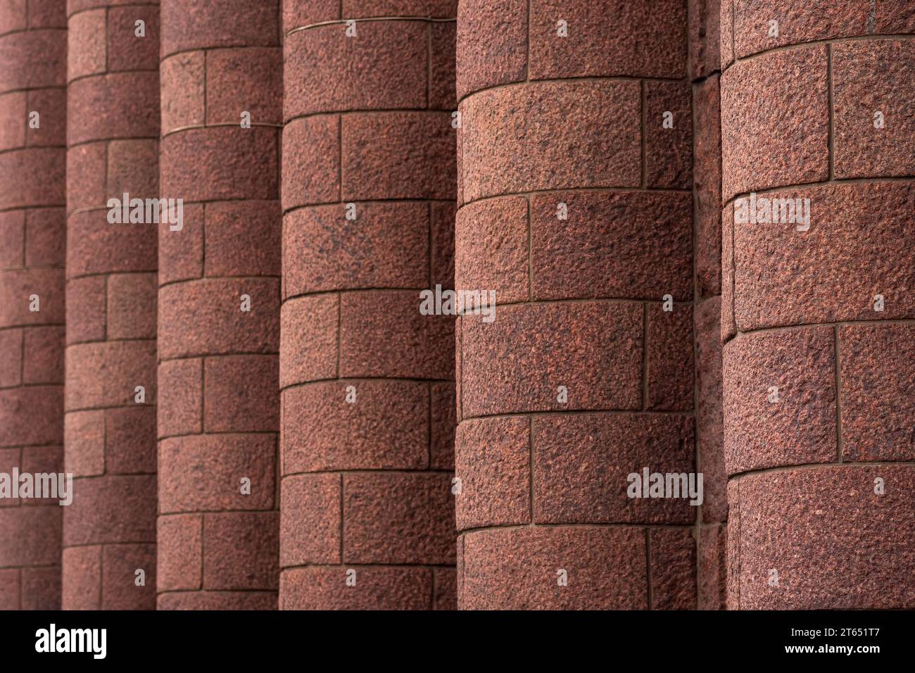 architectural background - massive granite engaged columns on the ...