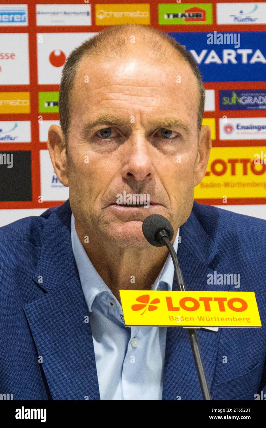 Coach Jess THORUP FC Augsburg at the press conferenceFootball, Team ...