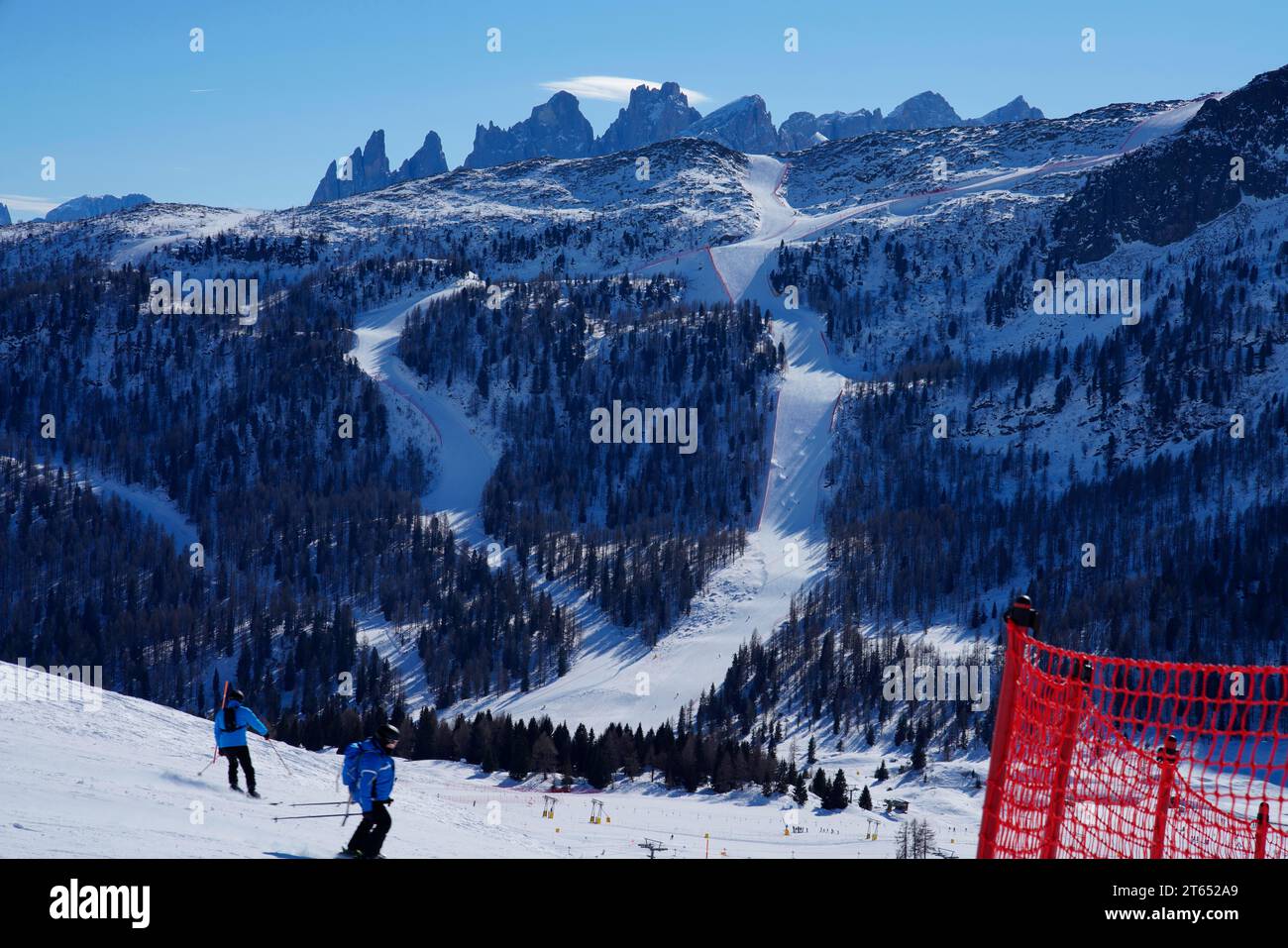 Ski area Passo San Pellegrino-Falcade, Tre Valli, Pala Group, Dolomite ...