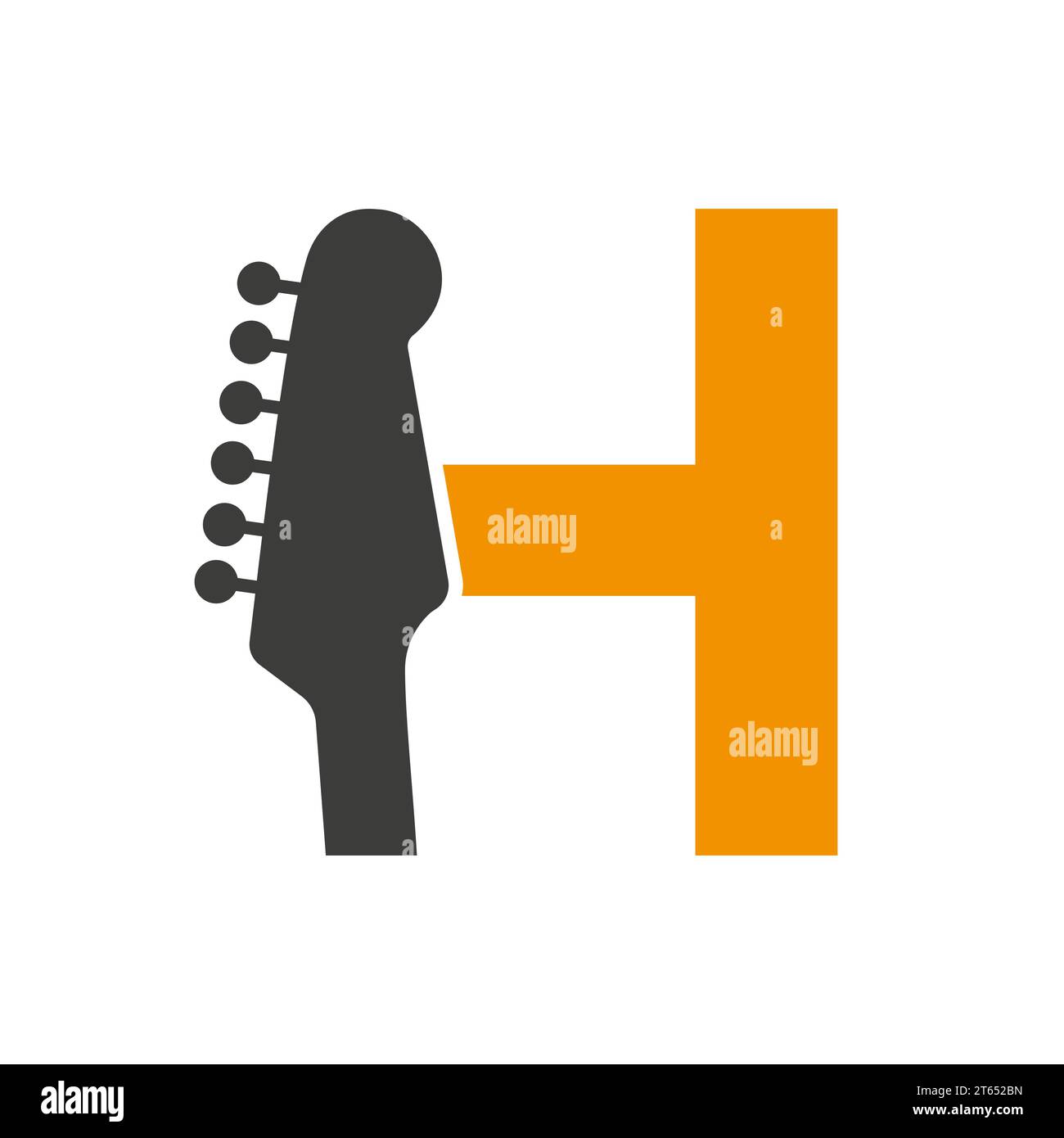 Music Logo On Letter H Vector Template Stock Vector Image & Art - Alamy