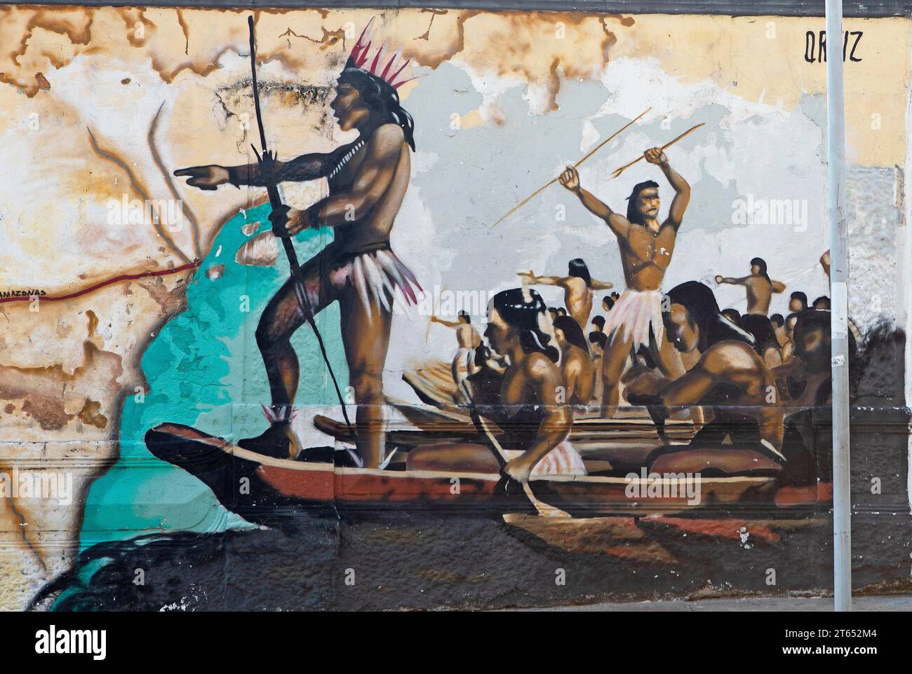 Wall painting in Manaus, state of Amazonas, Brazil Stock Photo - Alamy
