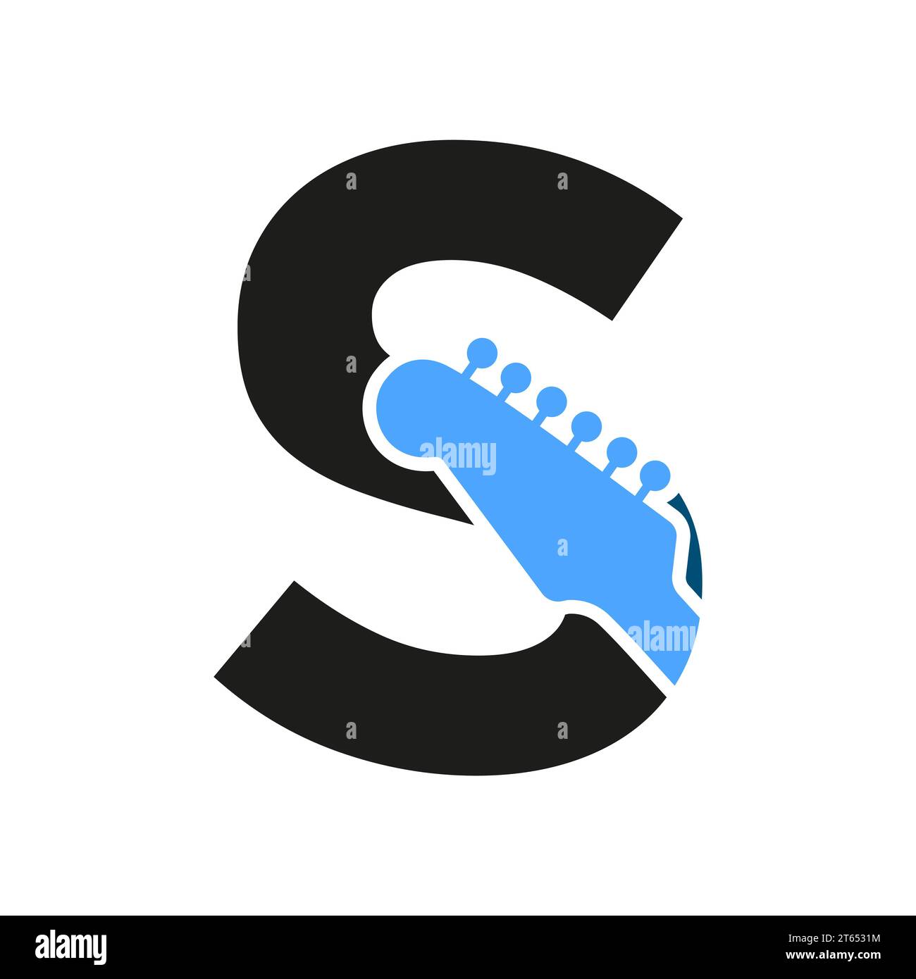 Music Logo On Letter S Vector Template Stock Vector Image & Art - Alamy