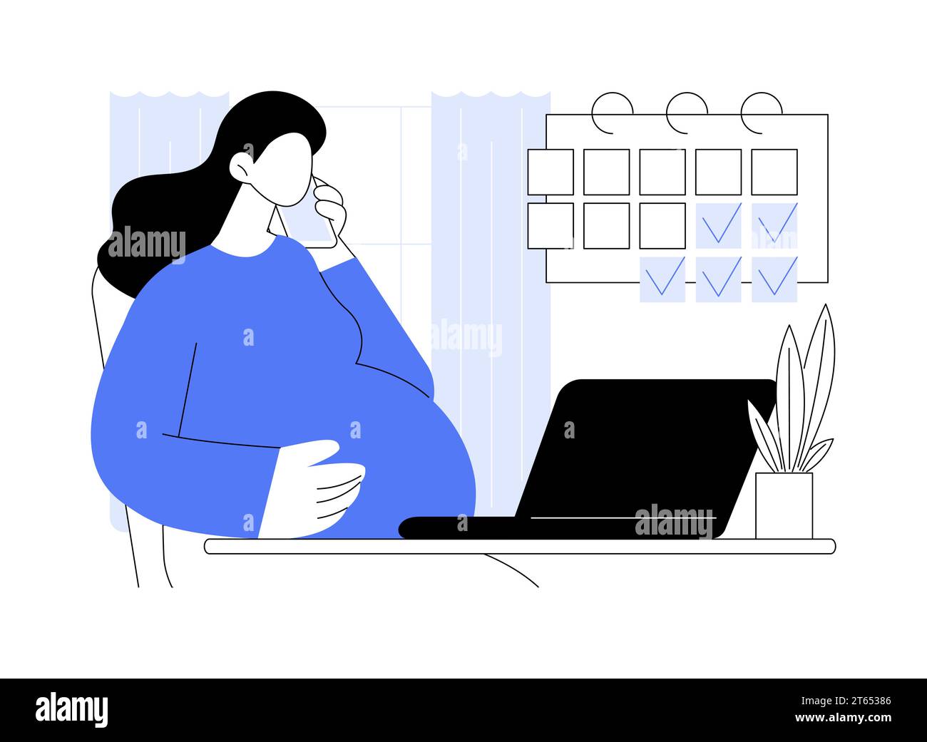 Maternity-leave policy abstract concept vector illustration Stock ...