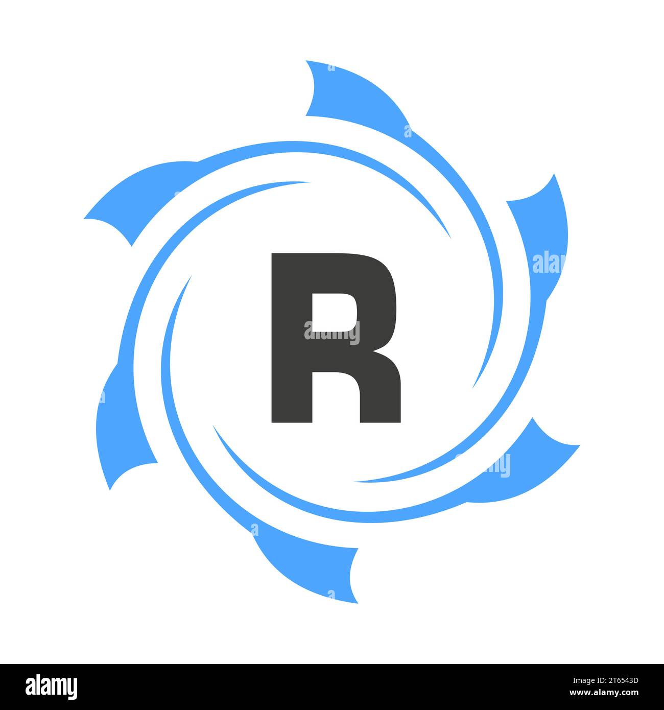 Letter R Business and Corporate Logo Sign. Technology Logo Concept with ...