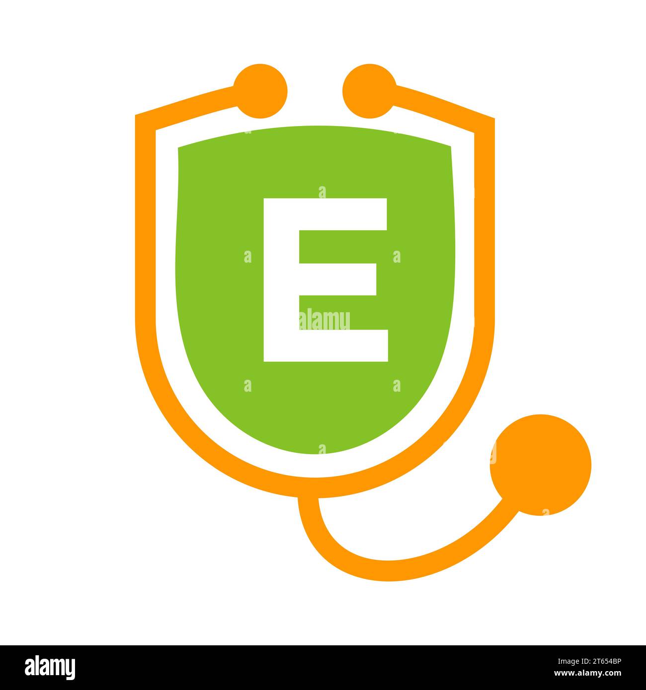 Letter E Healthcare Logo. Doctor and Medical Logotype on Letter E ...