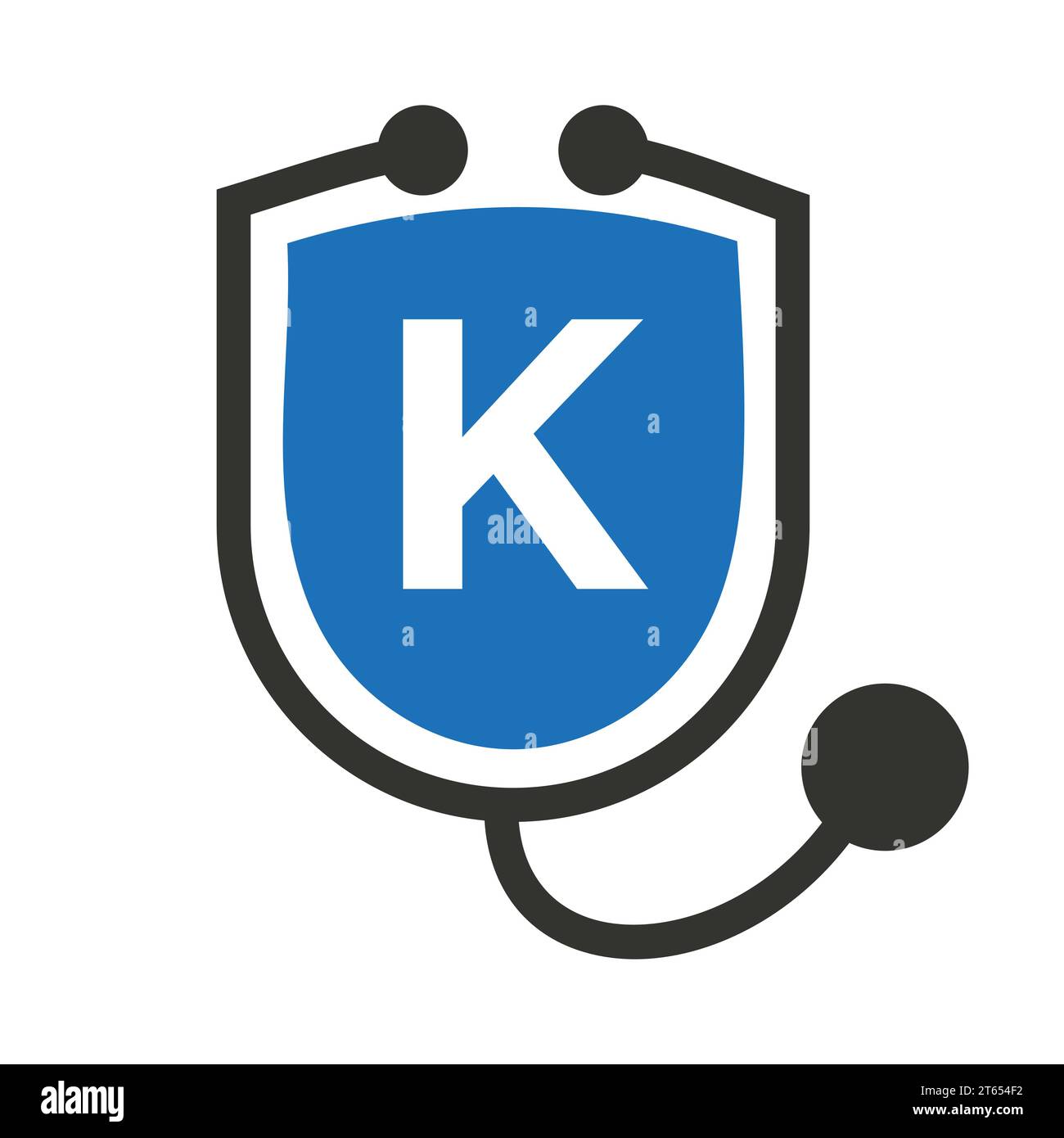 Letter K Healthcare Logo. Doctor and Medical Logotype on Letter K ...