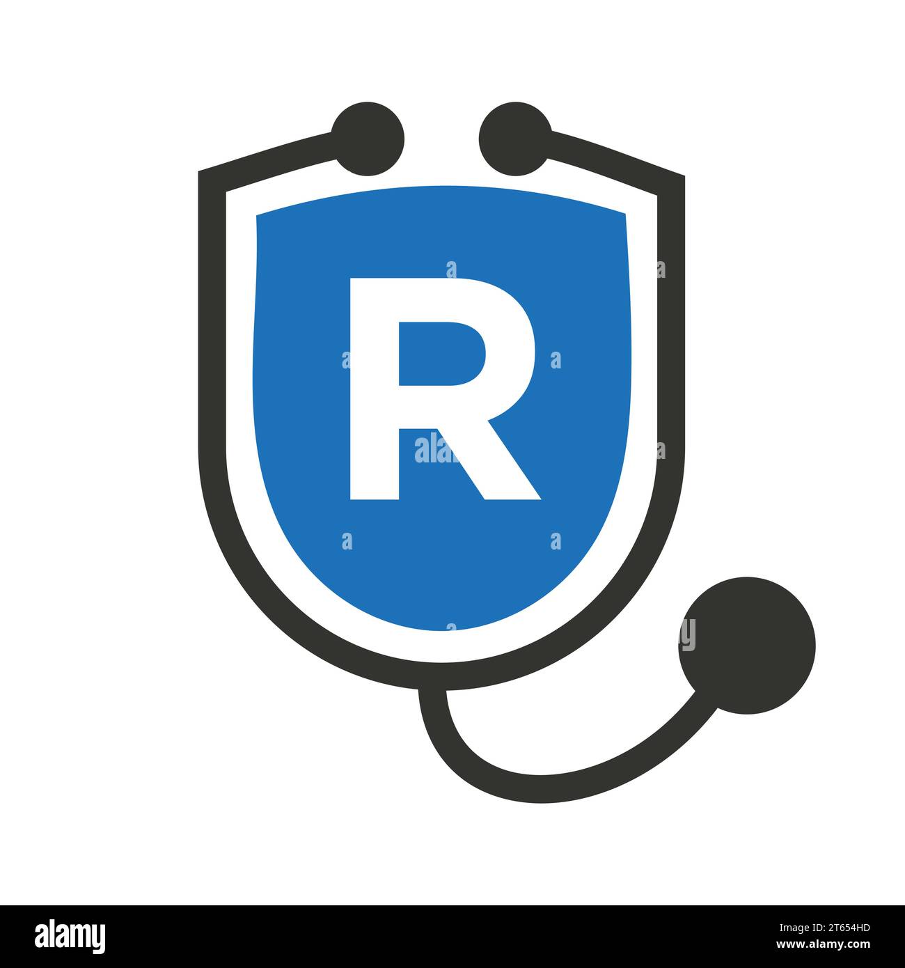 Letter R Healthcare Logo. Doctor and Medical Logotype on Letter R ...