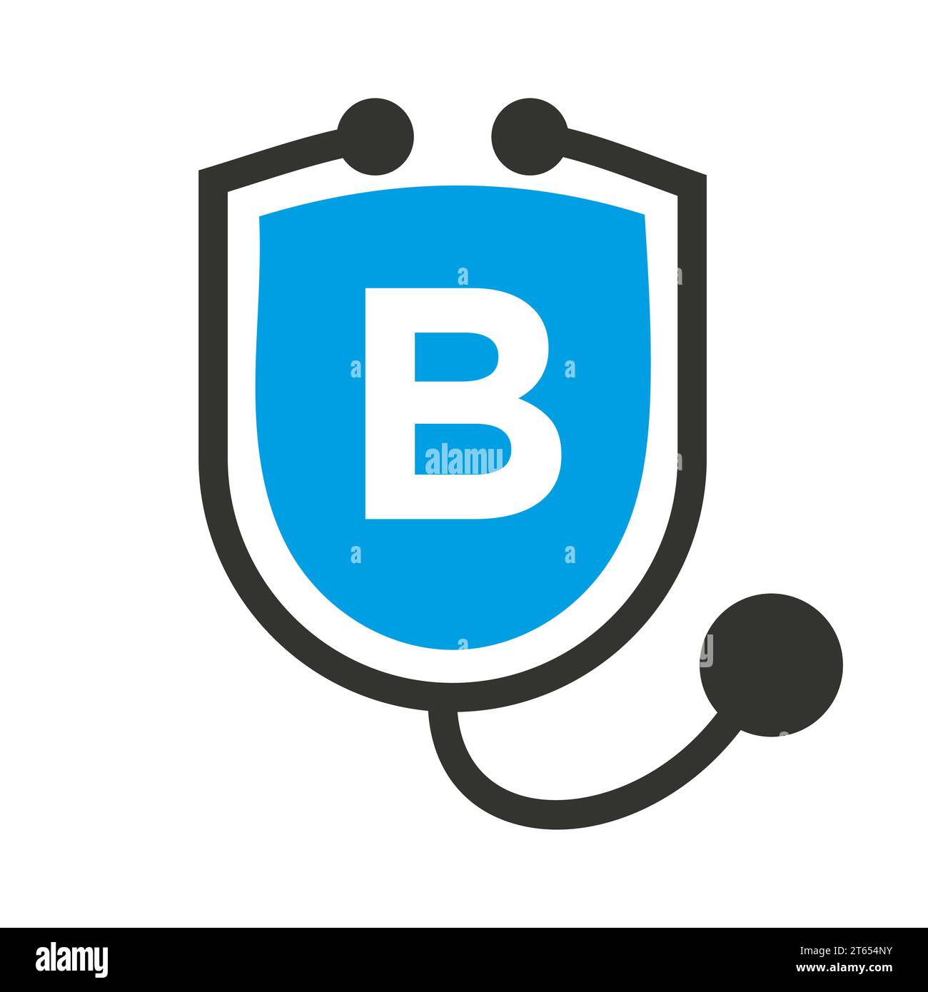 Letter B Healthcare Logo. Doctor and Medical Logotype on Letter B ...