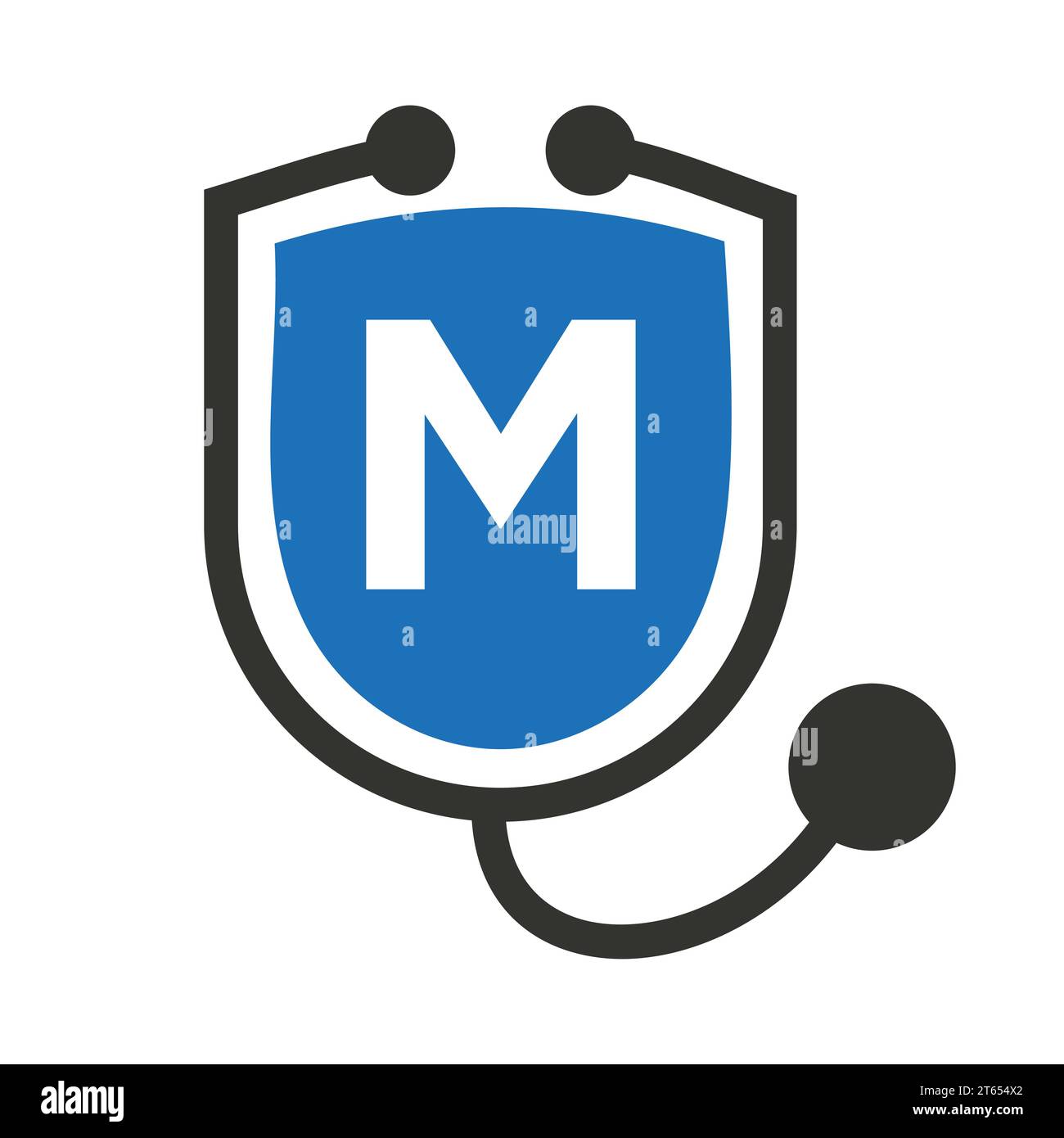 Letter M Healthcare Logo. Doctor and Medical Logotype on Letter M ...