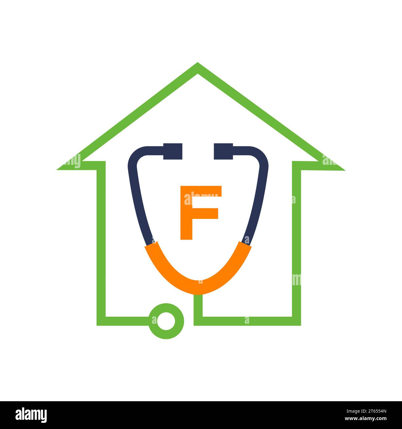 Letter F Healthcare Medical Logo. Doctor and Medical Logotype Concept ...
