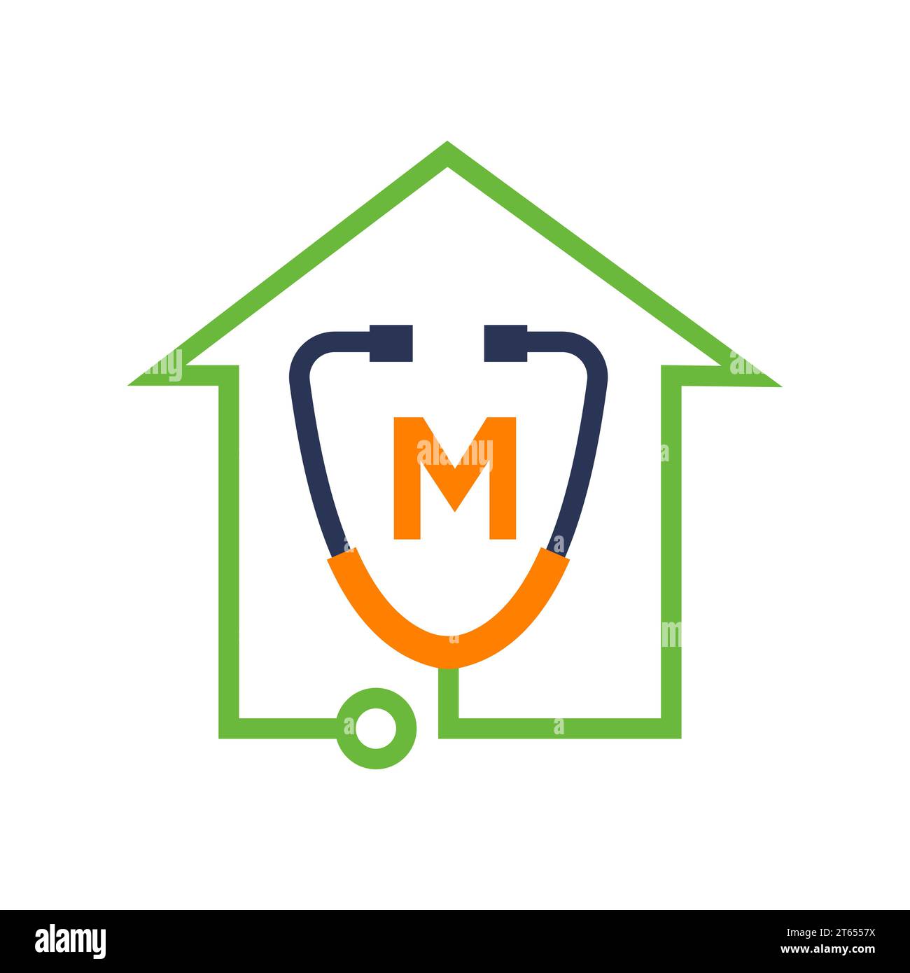 Letter M Healthcare Medical Logo. Doctor and Medical Logotype Concept ...