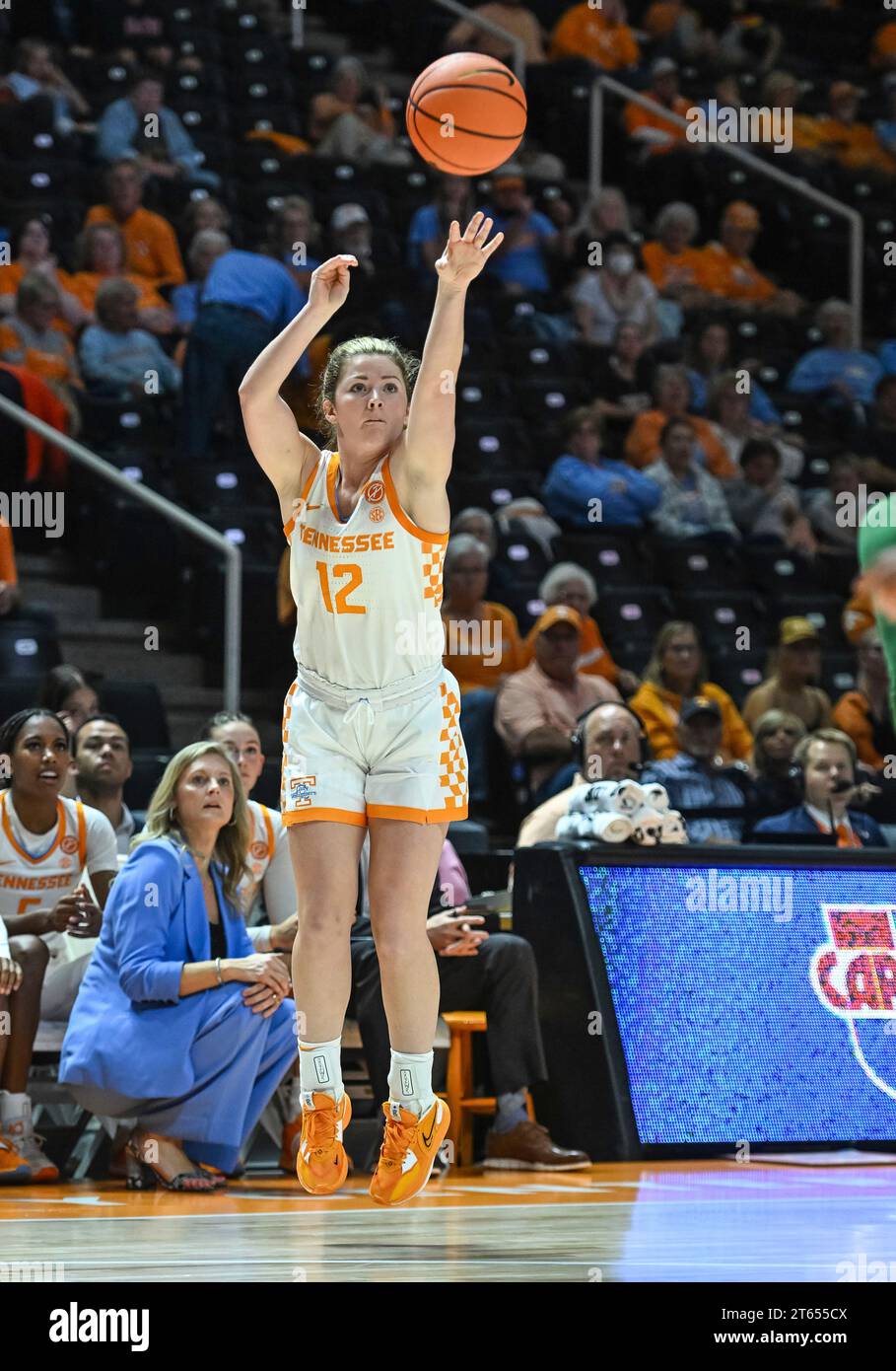 KNOXVILLE, TN - NOVEMBER 07: Tennessee Lady Vols guard Edie Darby (12 ...