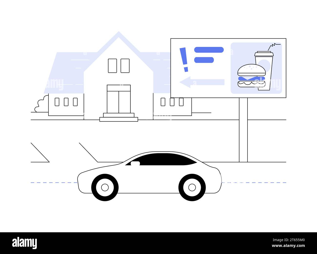 Highway rest area abstract concept vector illustration Stock Vector ...