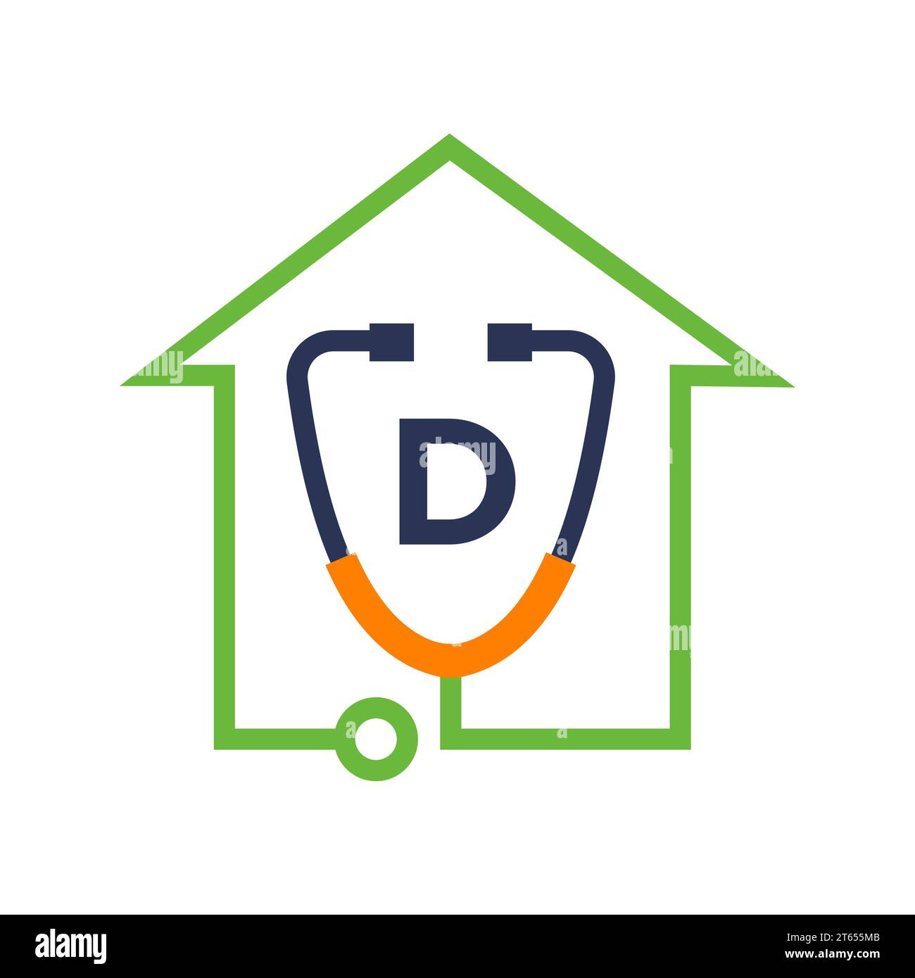 Letter D Healthcare Medical Logo. Doctor and Medical Logotype Concept ...