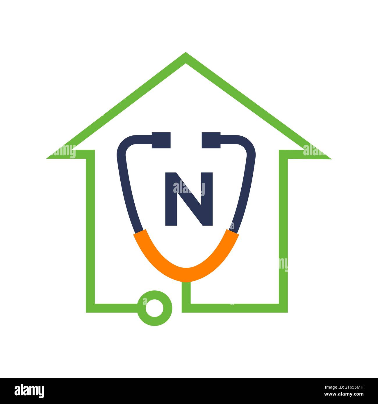 Letter N Healthcare Medical Logo. Doctor and Medical Logotype Concept ...