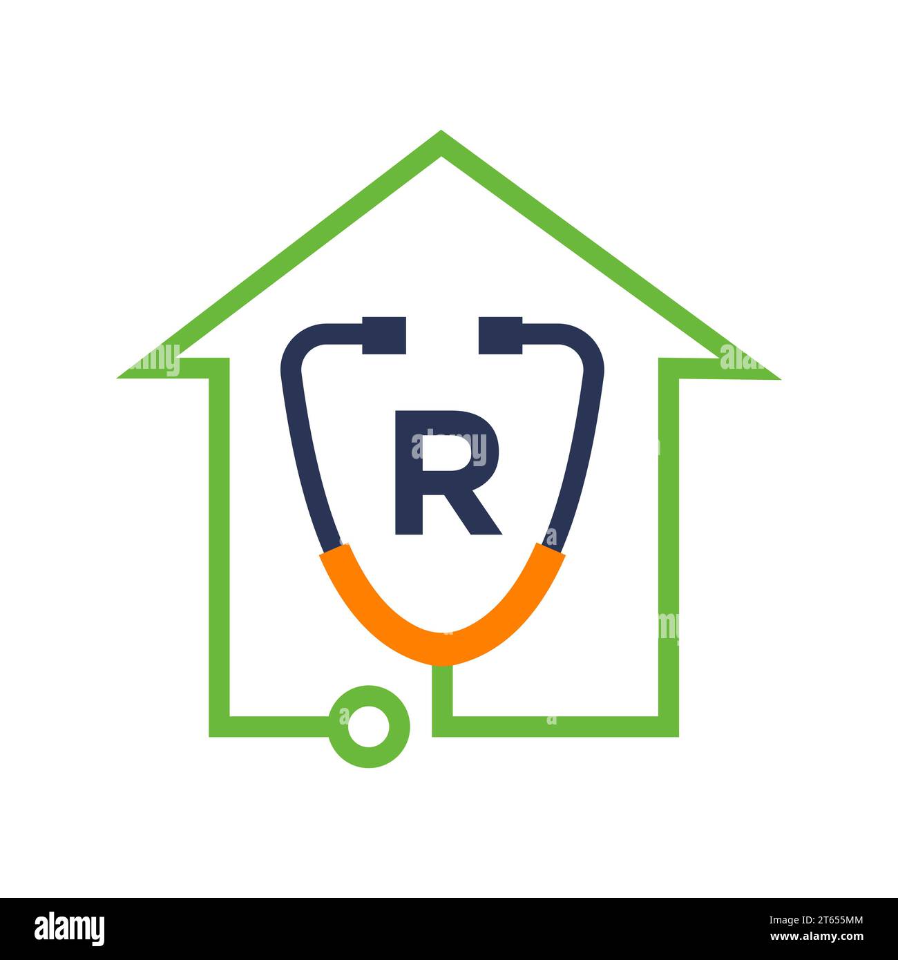 Letter R Healthcare Medical Logo. Doctor and Medical Logotype Concept ...