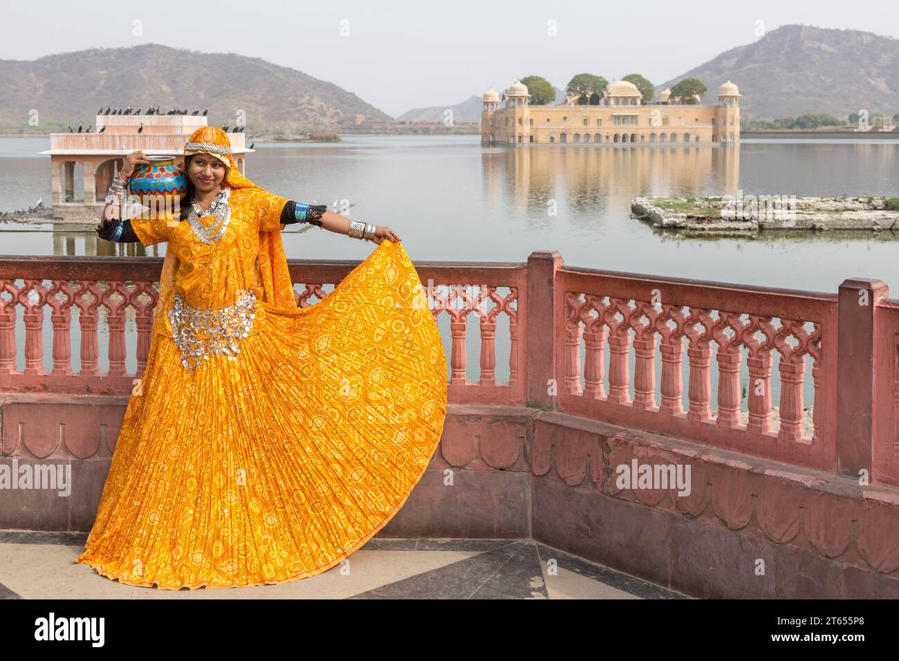 Jal Mahal der Wasserpalast, Jaipur, Rajasthan, Indien Stock Photo - Alamy