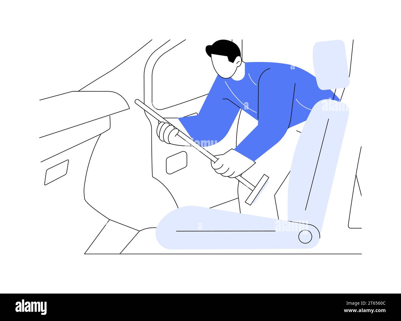 Professional cleaning car interior Cut Out Stock Images & Pictures - Alamy
