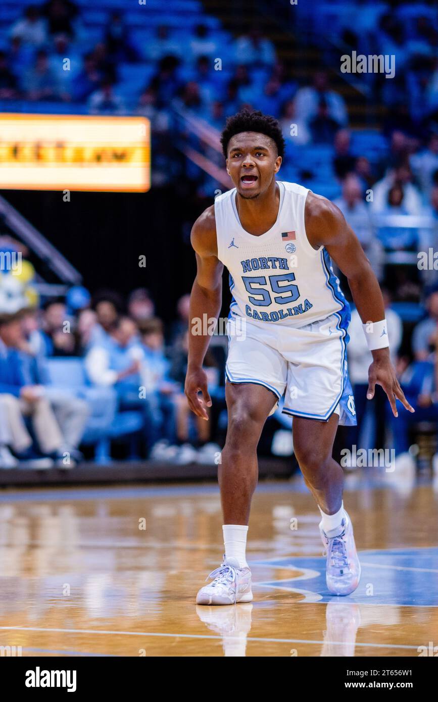 Chapel Hill, NC, USA. 6th Nov, 2023. North Carolina Tar Heels forward ...