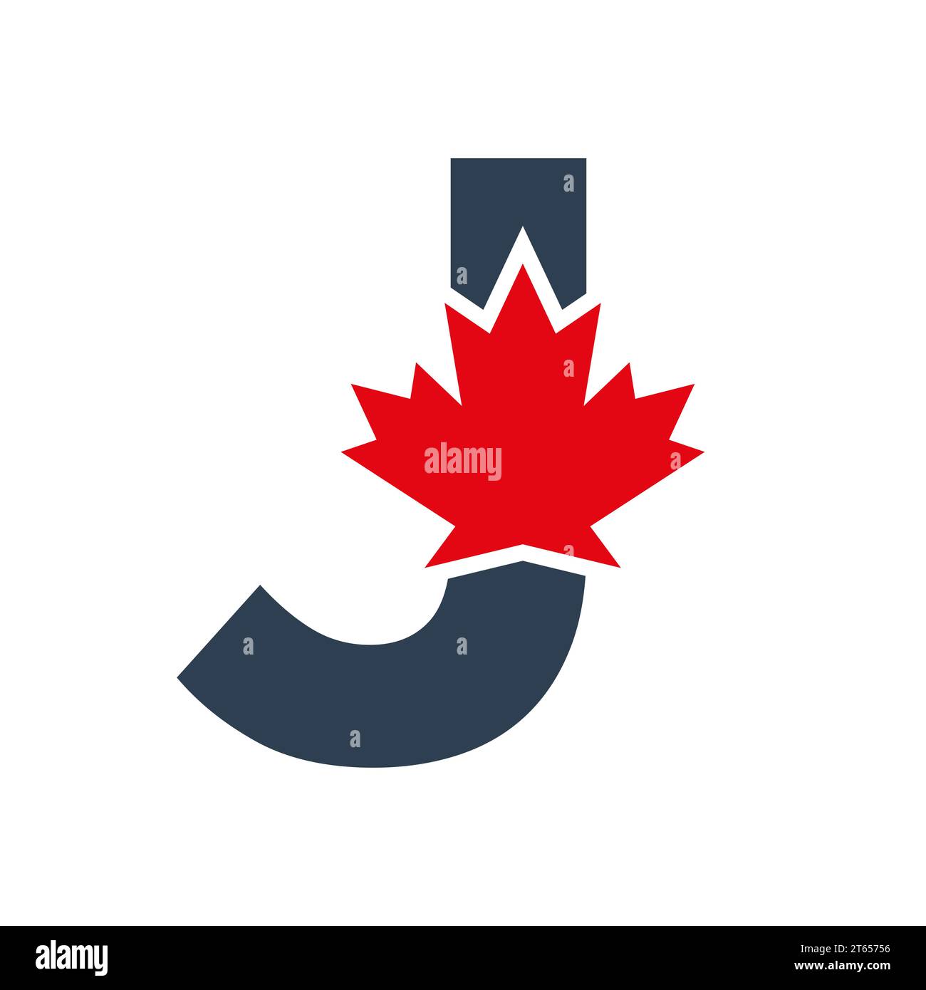 J leaf logo Stock Vector Images - Alamy