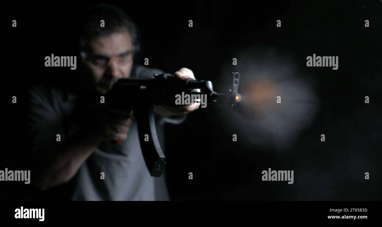 High-Speed 800fps Slow-Motion Shooting with Kalashnikov AK-47, Detailed ...