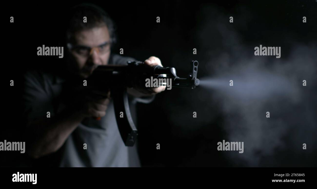 High-Speed 800fps Slow-Motion Shooting with Kalashnikov AK-47, Detailed ...