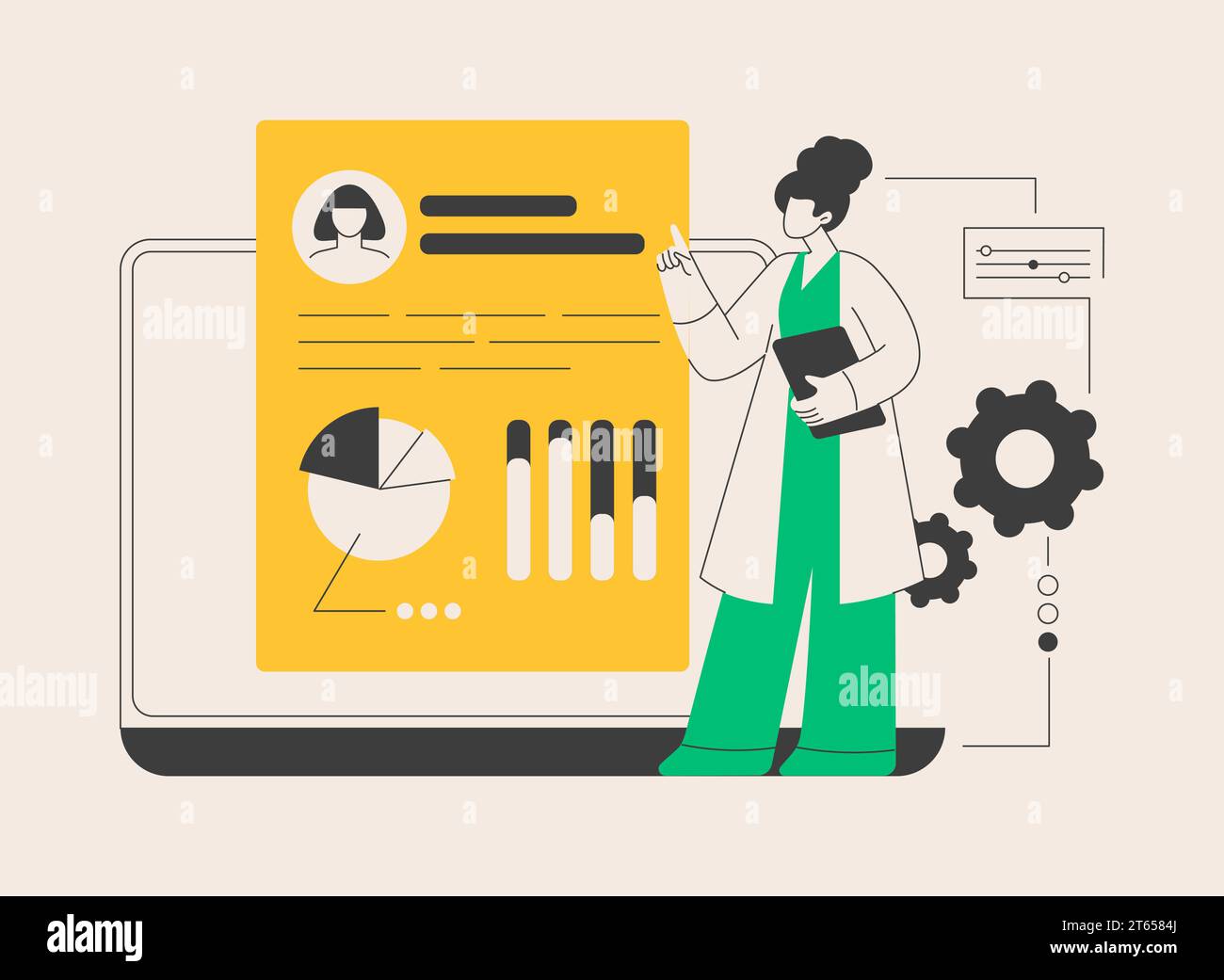 HR software abstract concept vector illustration Stock Vector Image ...