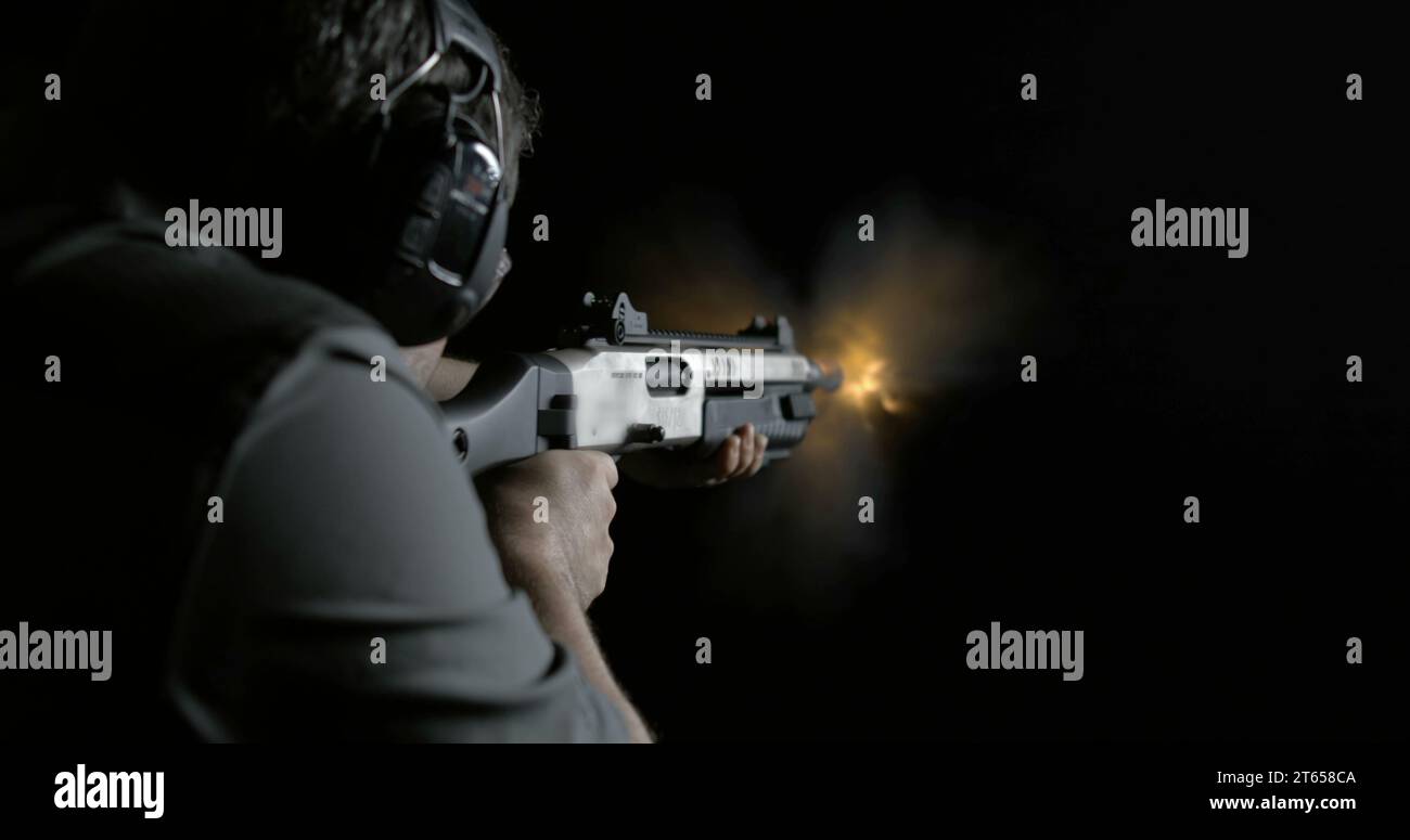 Man Firing Shotgun Captured in 800fps Super Slow-Motion, High-Speed ...
